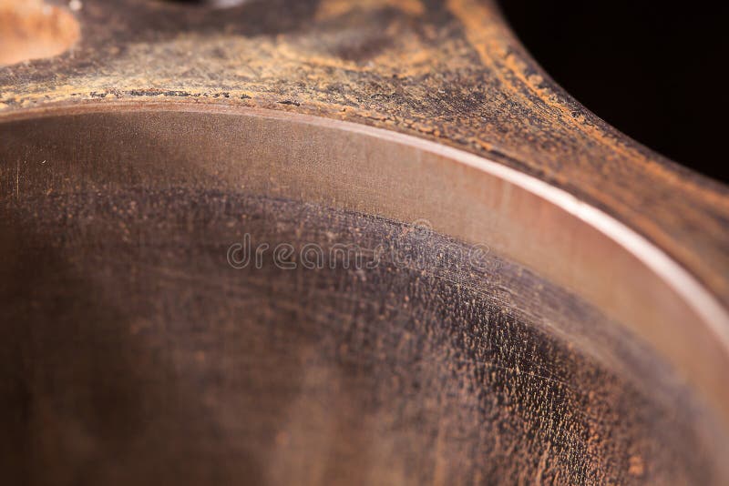 Close-up Cylinder of Old Rusty Engine Stock Photo - Image of garage ...