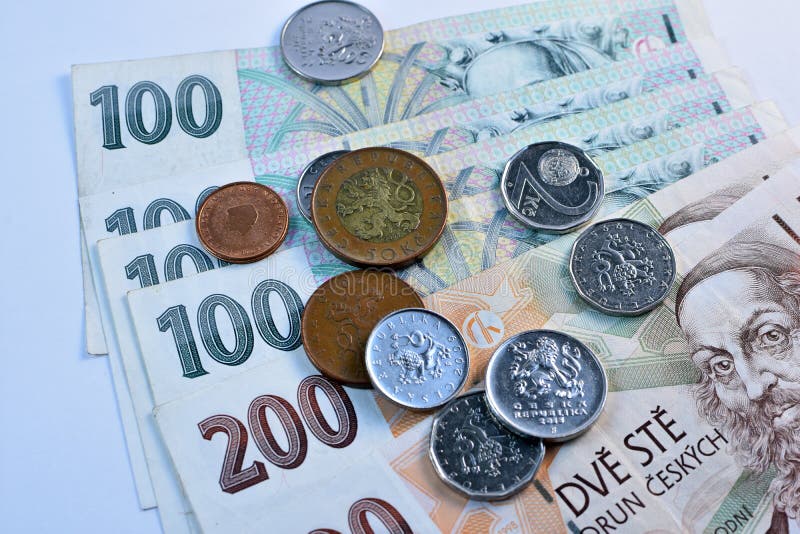 Close Up Czech Koruna Currency, Czech Republic Stock Photo - Image of ...