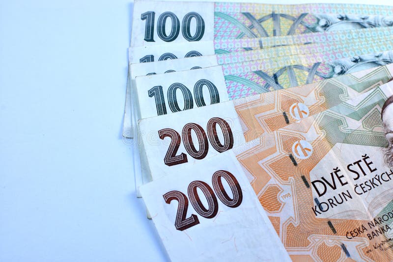 Close Up Czech Koruna Currency, Czech Republic Stock Image - Image of ...