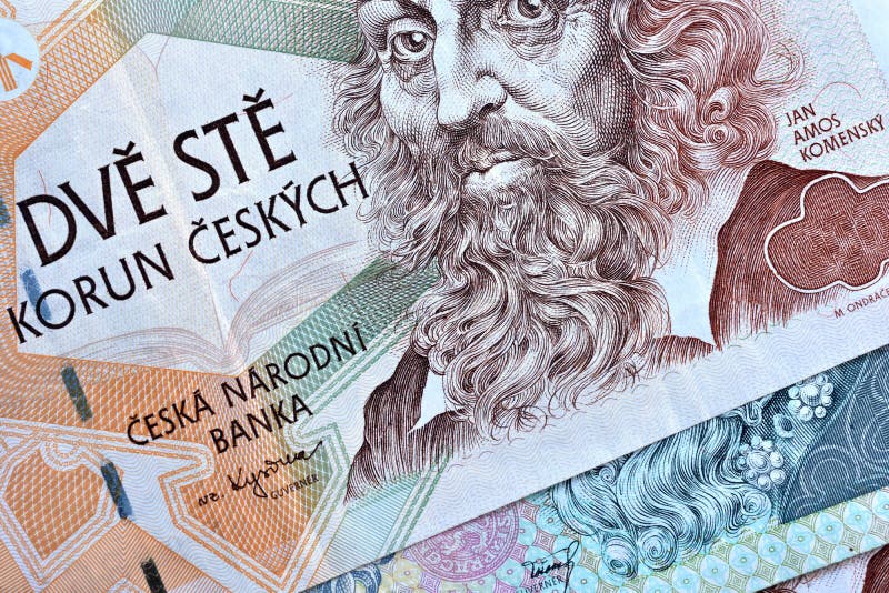 Close Up Czech Koruna Currency, Czech Republic Stock Photo - Image of ...