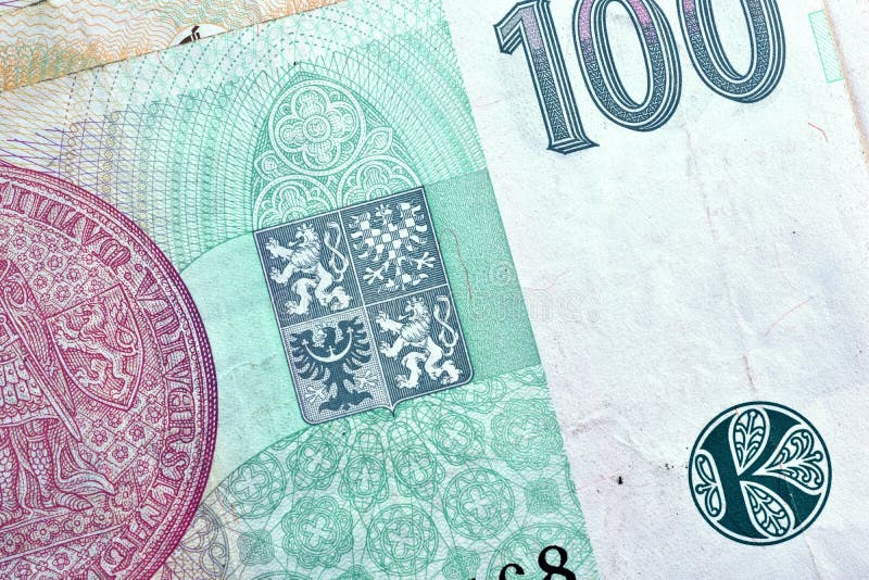 Close Up Czech Koruna Currency, Czech Republic Stock Photo - Image of ...