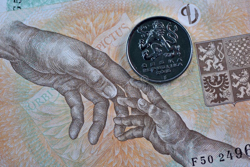 Close Up Czech Koruna Currency, Czech Republic Stock Image - Image of ...