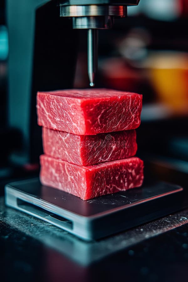 Close Up of a 3D Bioprinting Machine Layering Cultured Meat Layer by ...