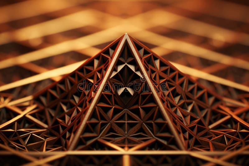 A Close Up of a 3D Pentagonal Dipyramid with Mesmerizing Geometric ...