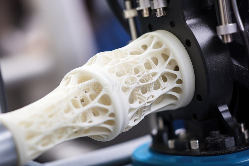 Close-up of 3d Printer Nozzle Creating Orthotic Brace Stock Photo ...