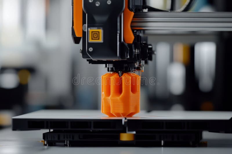 A Close-up of a 3D Printer Showcasing Its Nozzle and Build Plate. this ...