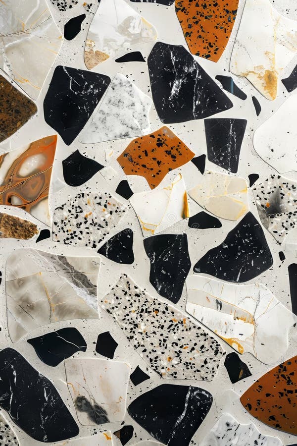 Closeup of a 3D Terrazzo Flooring Texture Perfect for a Clean and ...