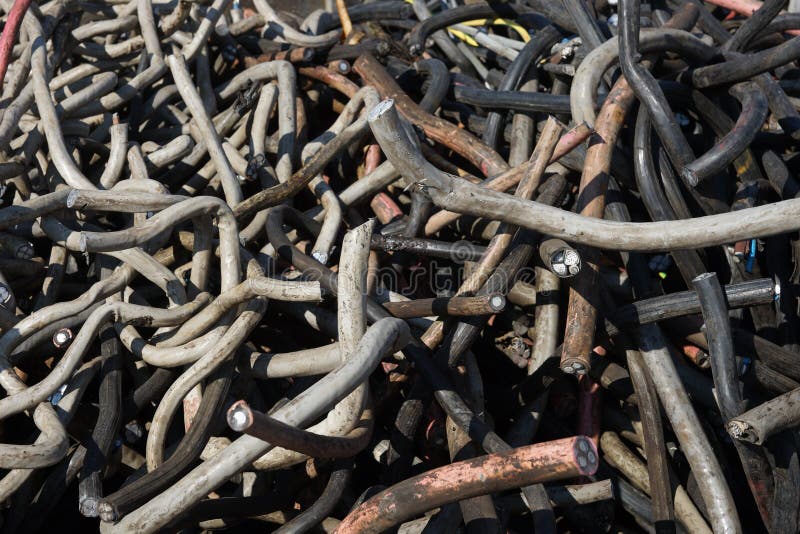 Close Up De Pacotes Da Sucata Imagem de Stock - Imagem de metal ...