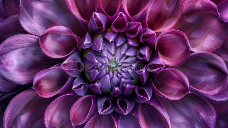 A Close-up of a Dahlia S Detailed Center, Highlighting Its Texture ...
