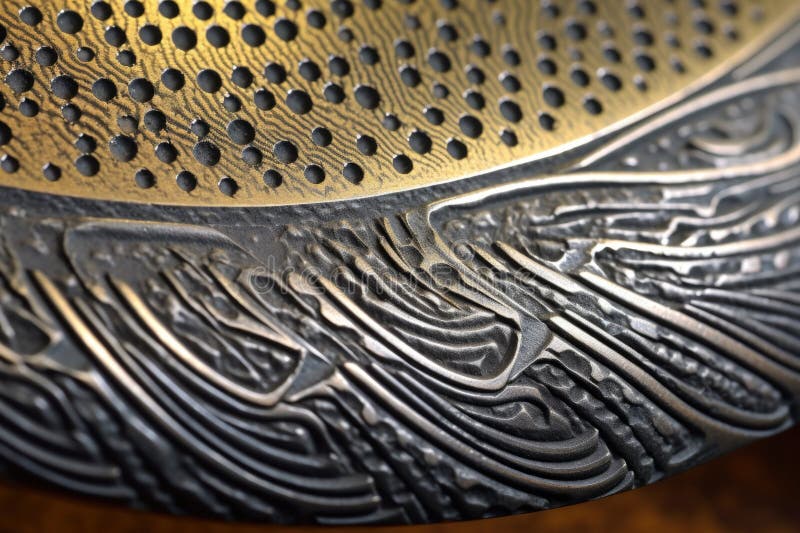 Close-up of Damascus Steel Pattern on a Blade Stock Photo - Image of ...