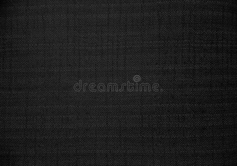 Close Up Dark Black Color Fabric Texture. Fabric Herringbone, Zigzag ...