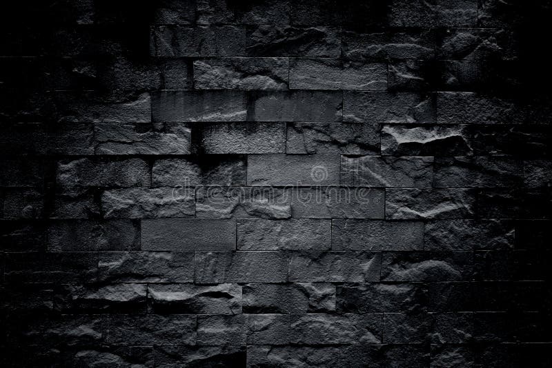 Dark Black Stone Texture for Old Strong Background Stock Image - Image ...