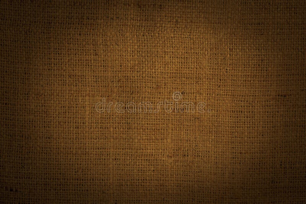 Close Up of Dark Brown Illuminated Burlap Texture Stock Photo - Image ...