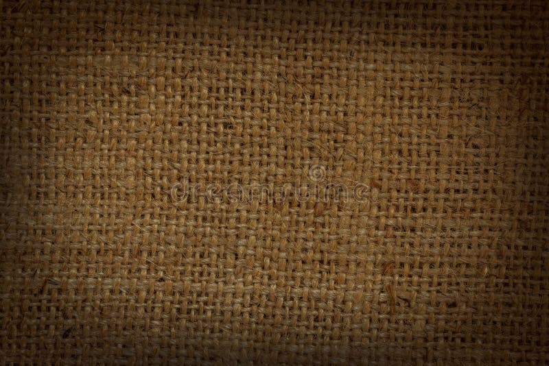 Close Up of Dark Brown Sacking Texture Stock Image - Image of macro ...