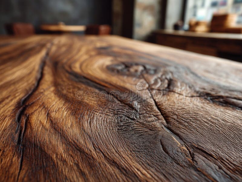 Close-Up of Dark Brown Wood Table Texture Stock Illustration - Illustration of craftsmanship ...