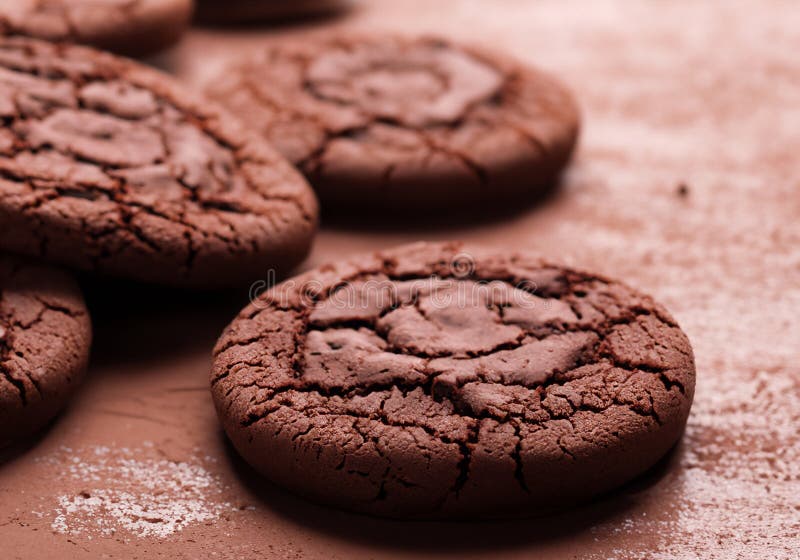 Dark chocolate cookie stock illustration. Illustration of food - 316844455