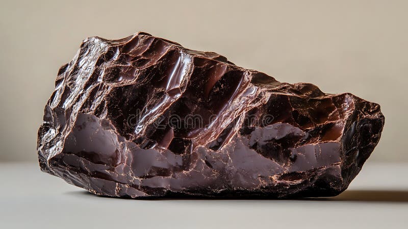 Close-up of Dark Chocolate Rock with Rough Surface Texture Stock ...
