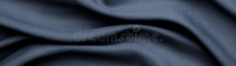 Closeup of Dark Fabric Waves Showcasing Texture and Shadows Perfect for ...