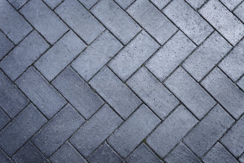 Close-up, Dark Gray Concrete Paving Slabs Stock Photo - Image of ...