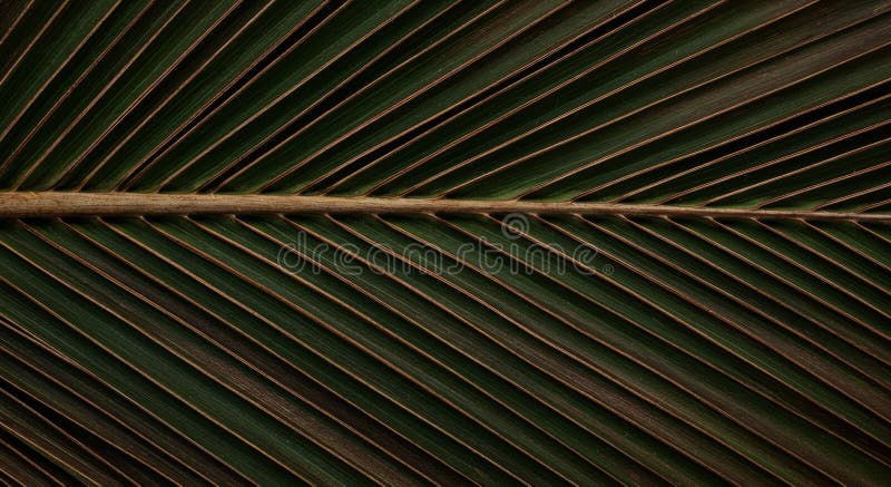 Close-Up of Dark Green Leaf Texture with Parallel Lines Stock ...
