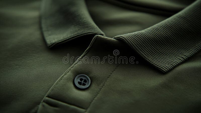 Close Up of Dark Green Polo Shirt Texture Stock Illustration ...