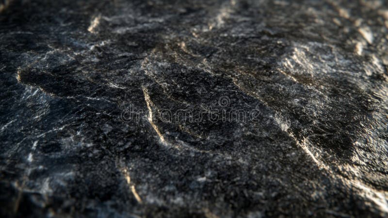 Close-up of Dark Grey Rock Surface with Veins and Texture Stock ...