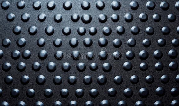 Close-up of a Dark Metallic Surface Featuring a Geometric Pattern of ...