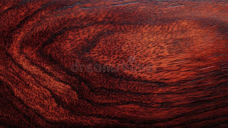 Close-up of Dark Red Wood Grain with Subtle Light Reflection Stock ...