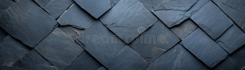 Close-up of Dark Slate Tile Texture Stock Illustration - Illustration ...