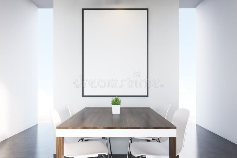 Close Up of Dark Wood Kitchen Table, Poster Stock Illustration ...