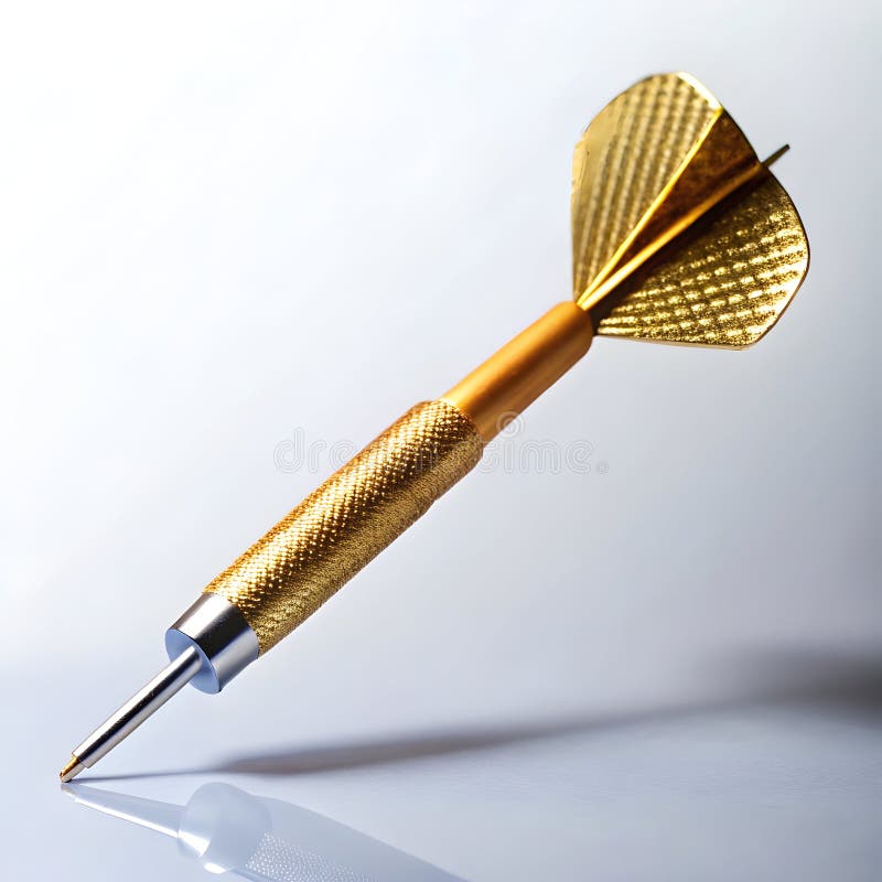 Close-up of Dart on Color Background Stock Illustration - Illustration ...