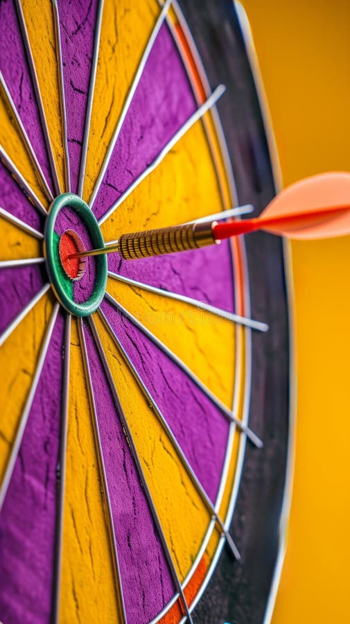 Close Up of Dart Hitting Target, Precision and Accuracy Illustrated ...