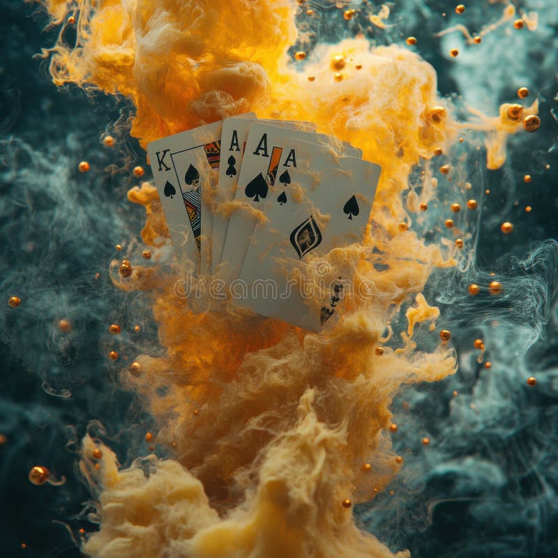 A Close Up of a Deck of Cards with a Spade on it Stock Photo - Image of ...