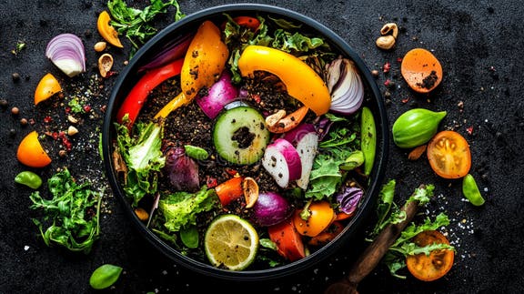 Close-up of Decomposing Vegetables in Compost Pile Stock Photo - Image ...