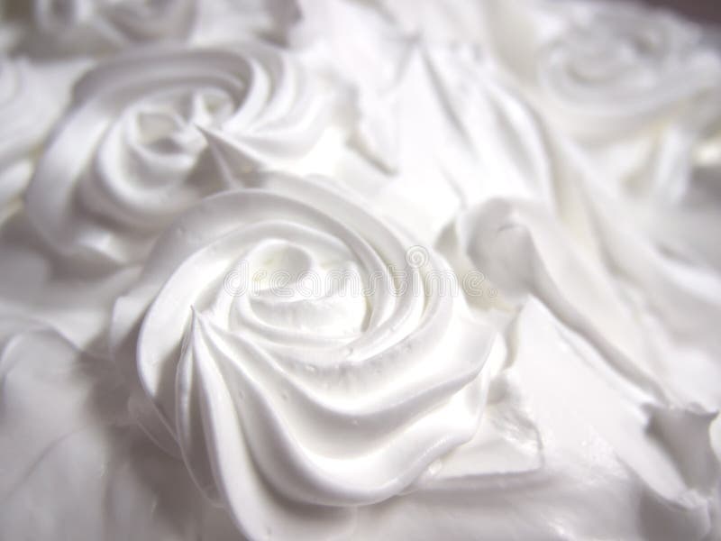 Close Up Decorated Whip Cream Stock Image - Image of cream, background ...