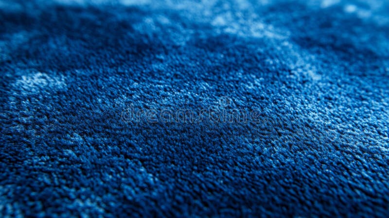 Close Up of Deep Blue Plush Fabric Texture Stock Illustration ...
