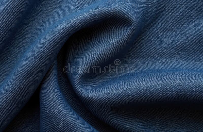 Abstract Modern Minimal Background Folded Fabric Blue Cloth Stock ...