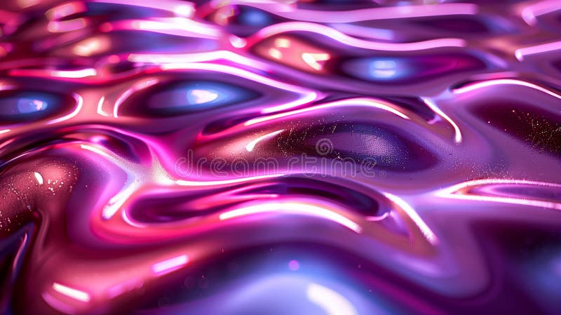 Close-up of a Deep Purple Liquid with Ripples Stock Illustration ...