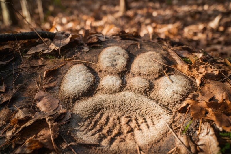 Close-up of a Deer Track, with the Delicate and Unique Markings on ...