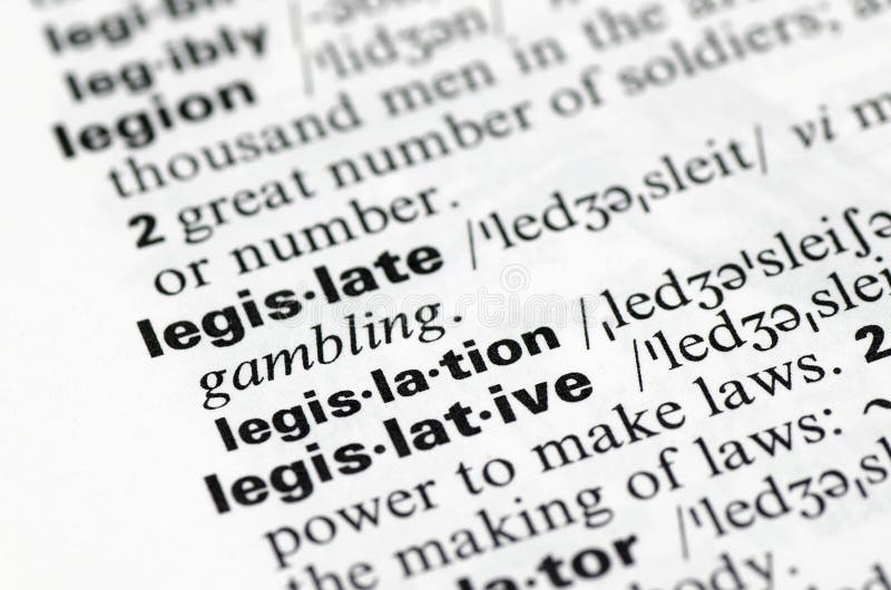 Close Up of Specific Word Legislate in a Stock Photo - Image of ...