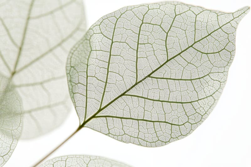 Close-up of a Delicate Leaf Vein Structure Stock Illustration ...