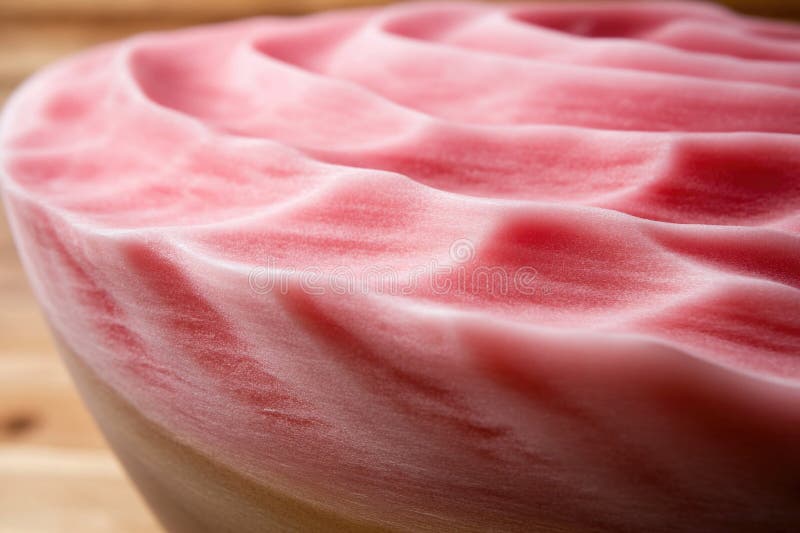 Close-up of Delicate Pink Ceramic Texture with Wavy Patterns Stock ...