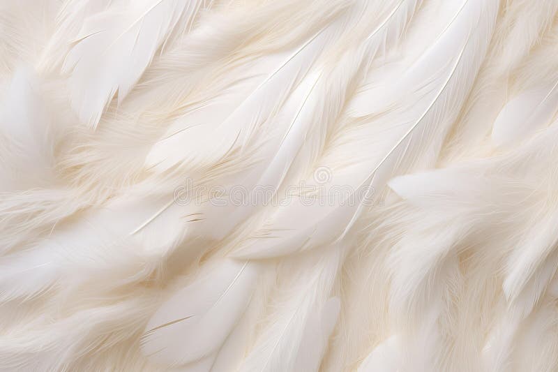 Soft White Feather Texture Background Stock Illustration - Illustration ...
