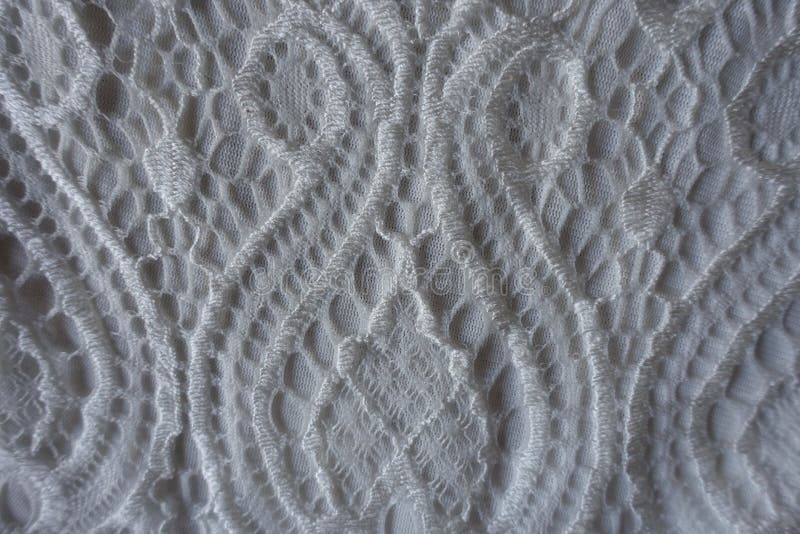 Close Up of Delicate White Lace Fabric Stock Image - Image of fabric ...