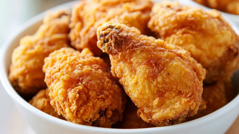 Close Up of Delicious Fried Chicken.a Flavor Explosion Stock ...