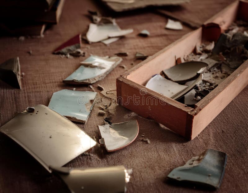 Loss and Emptiness Featuring Elements Like Empty Spaces, Broken Items ...