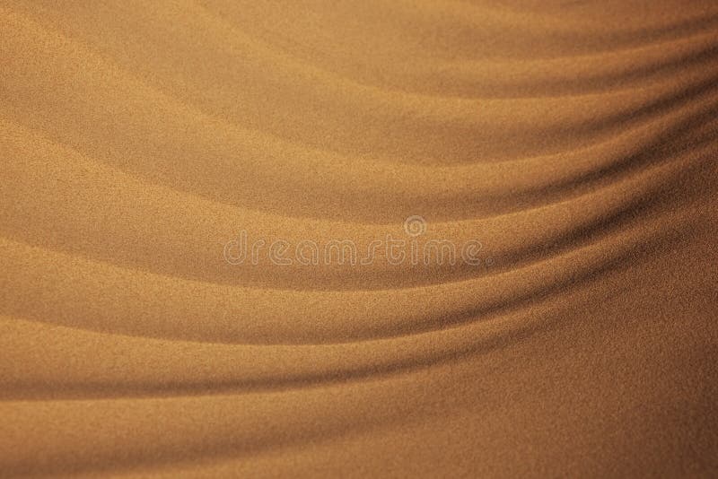 Close-up Of Desert Sand Pattern Stock Image - Image of barren, dune ...