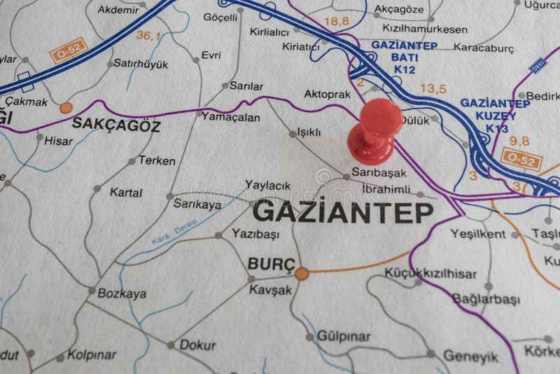 Destination Port on Map of Turkey Country Stock Photo - Image of ...