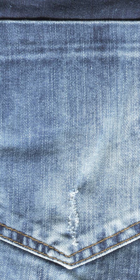 Close Up Detail of Back Pocket of Light Blue Jeans Stock Photo - Image ...