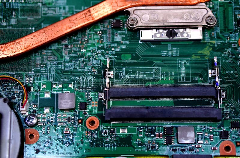 Close Up Detail of Computer Circuit Board Stock Image - Image of ...